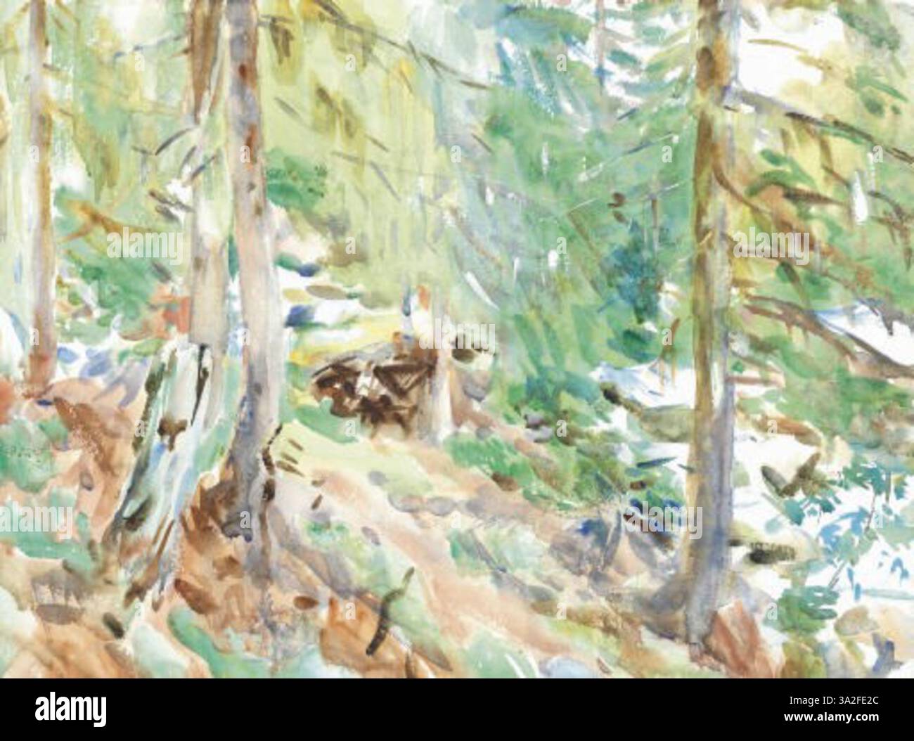 This landscape by Sargent captures the stunning scenery of the Val D ...