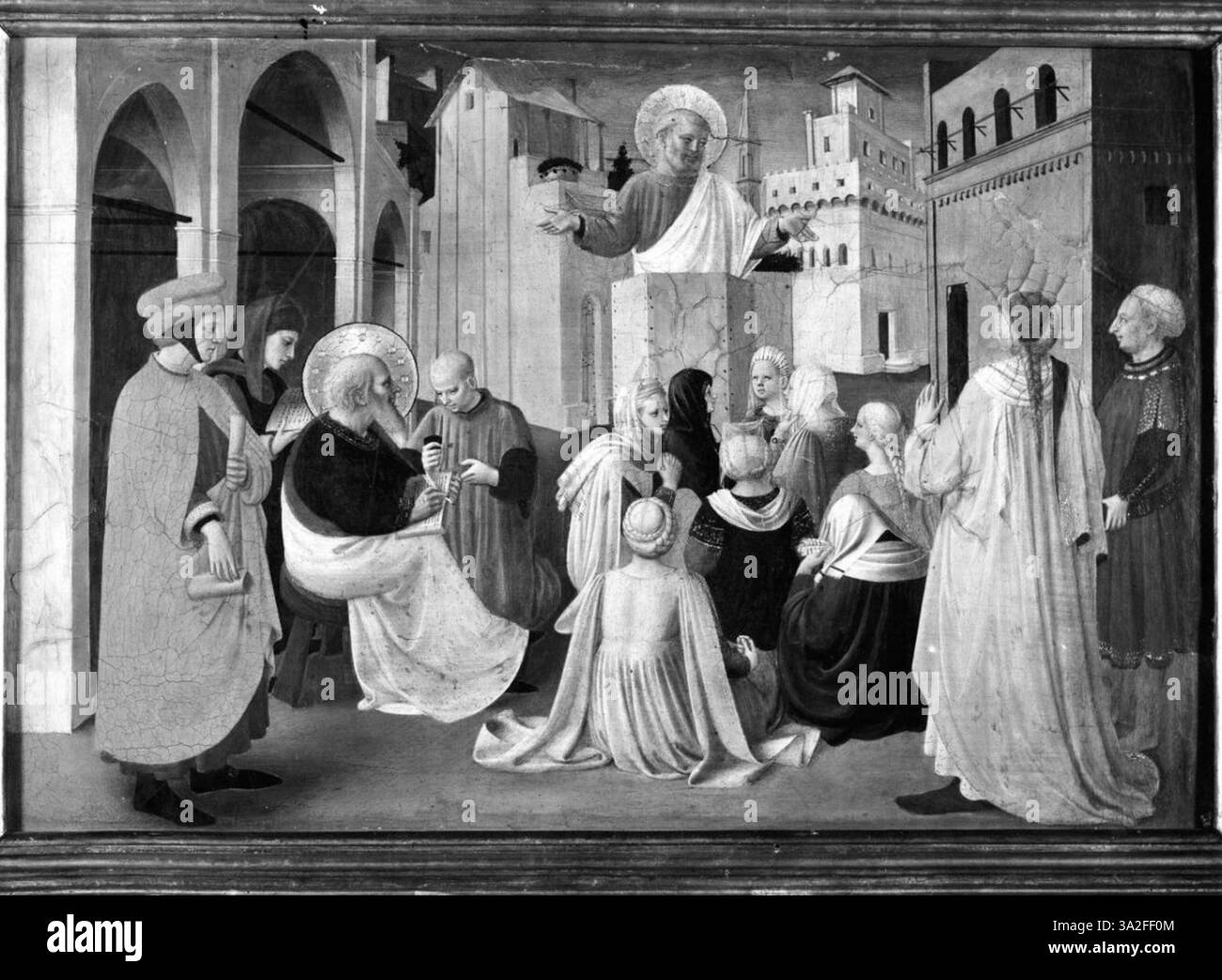 In 'St. Peter Preaching in the Presence of St. Mark,' Fra Angelico ...