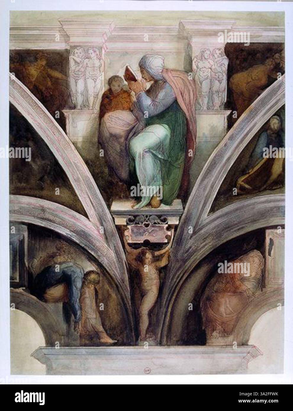 'Sibylle de Perse' by Gustave Moreau portrays the Persian Sibyl, a ...