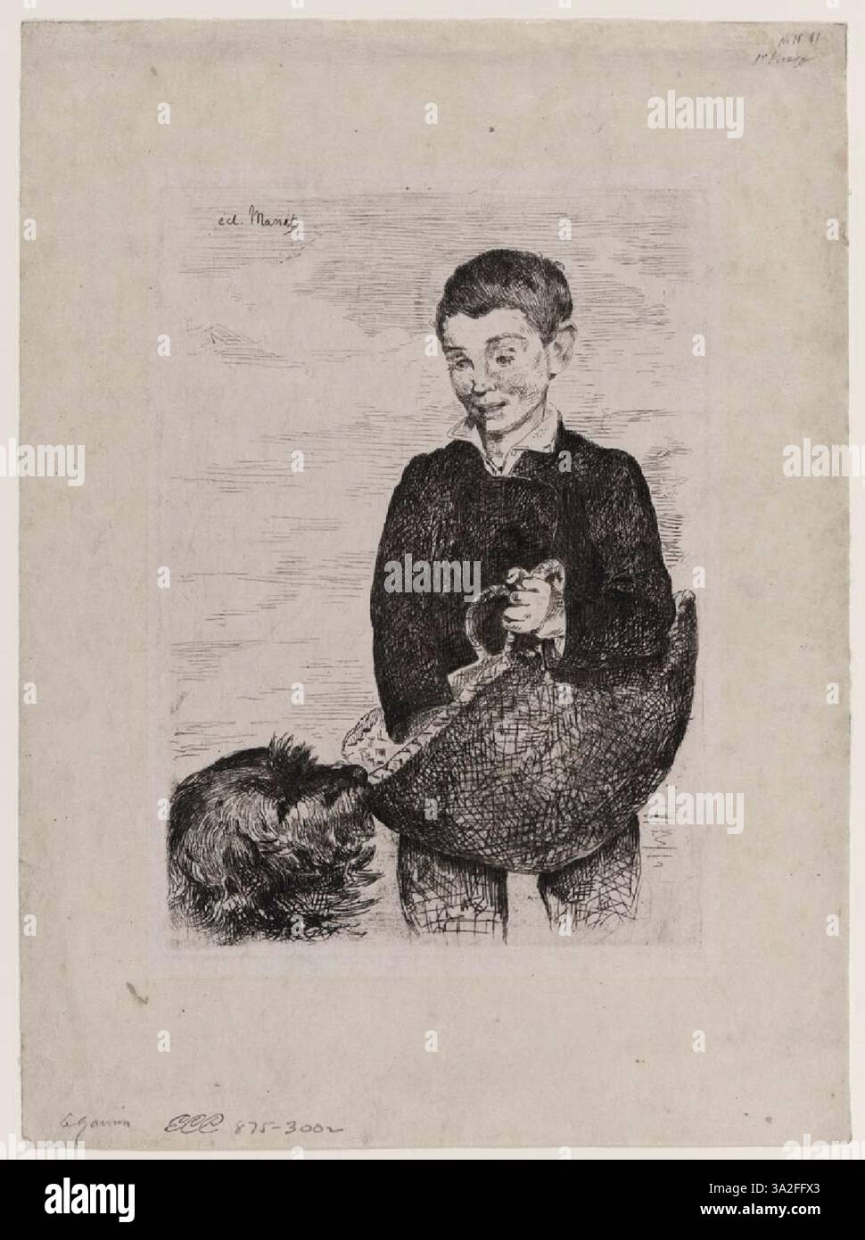 'The Urchin' by Edouard Manet portrays a young boy, likely from a ...