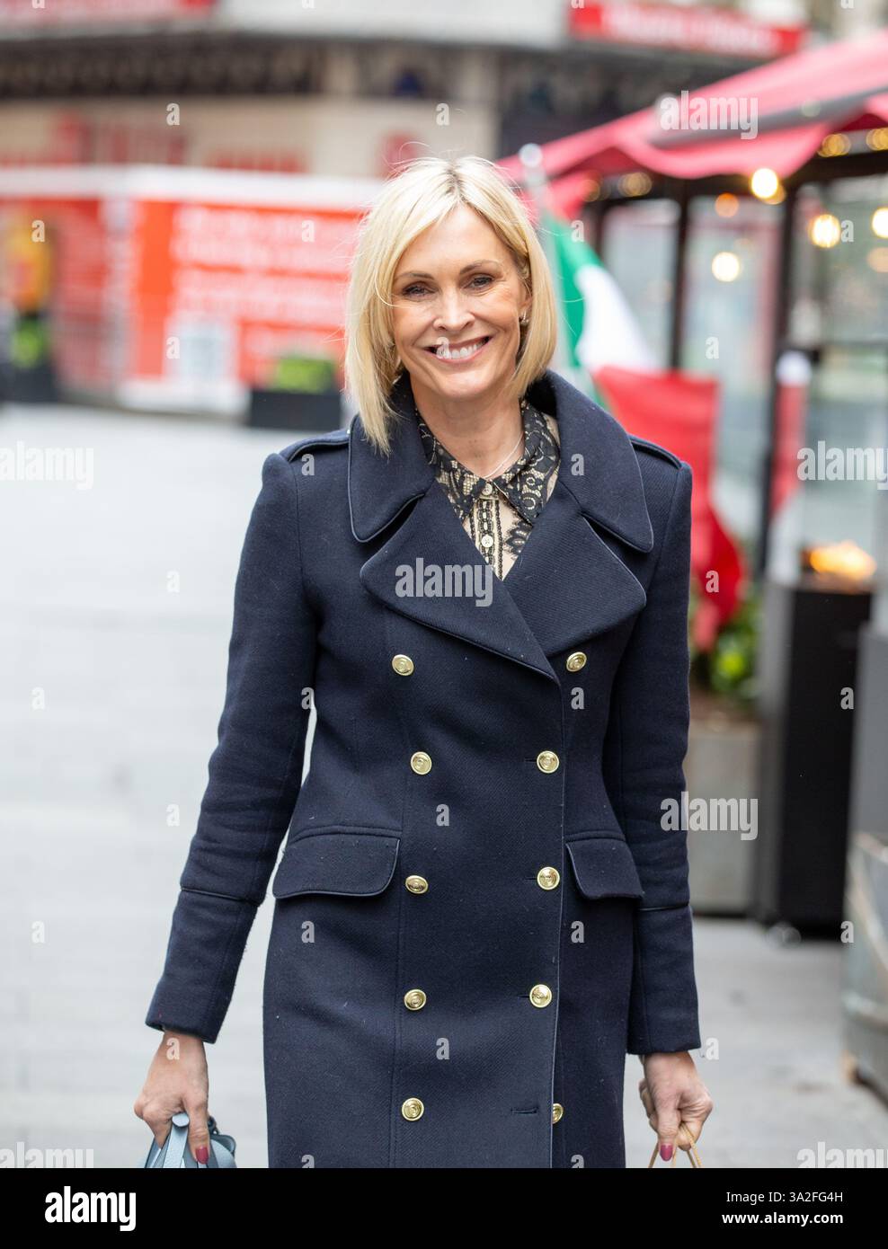 London, UK. 13th Mar, 2025. Jenni Falconer is seen leaving Global Radio ...