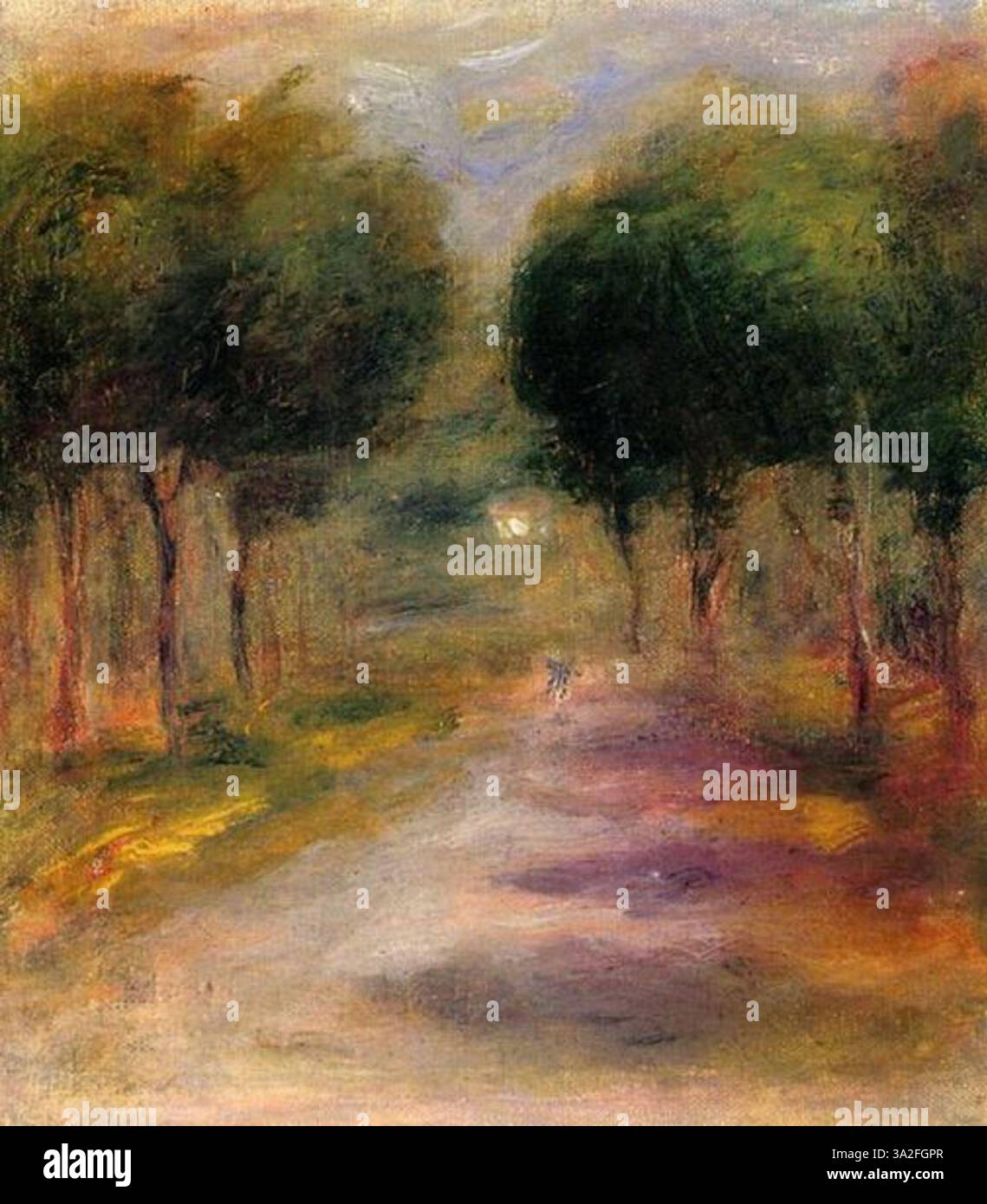Renoir’s landscape of trees showcases the artist’s signature ...