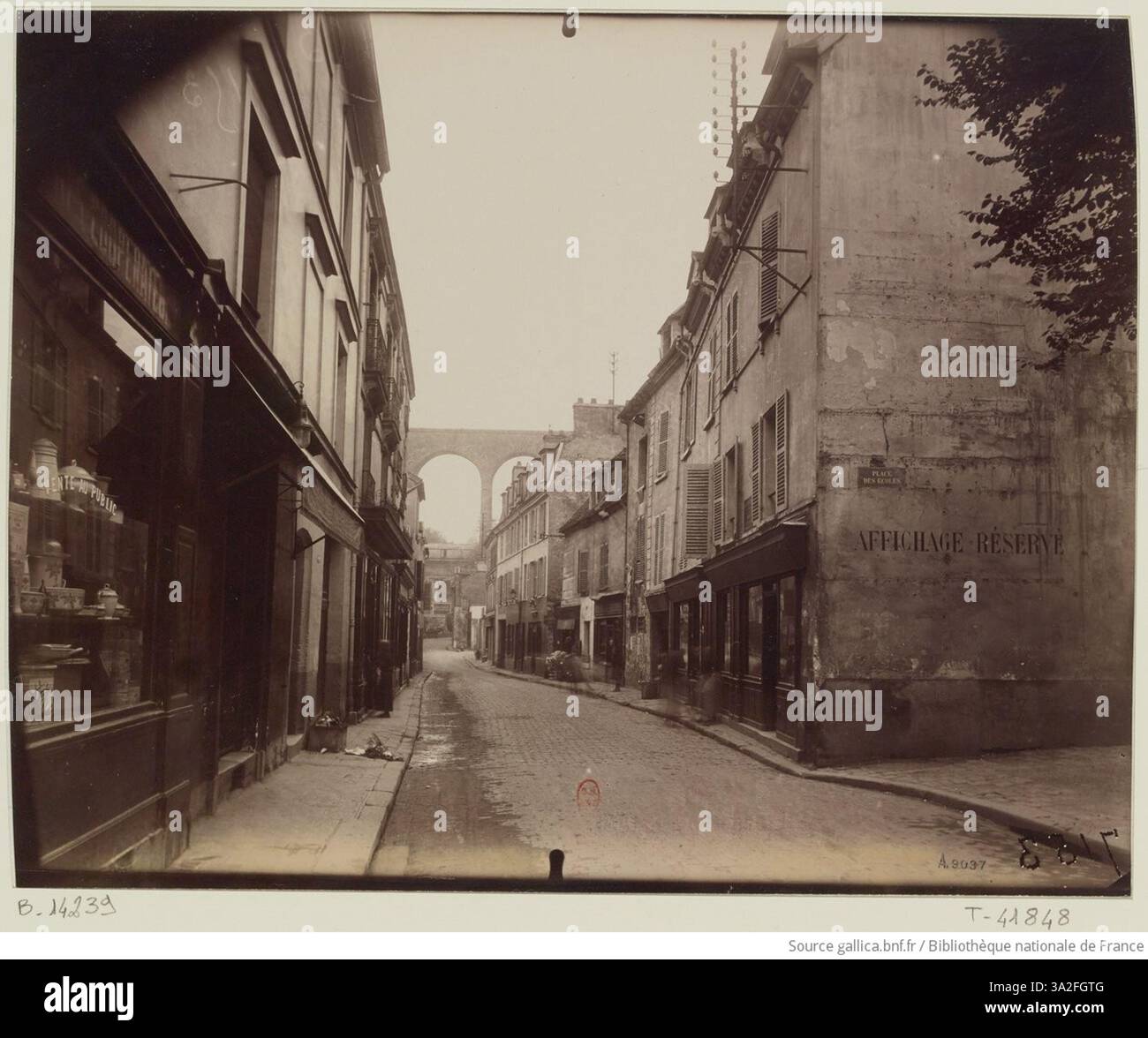 This photograph by Eugène Atget shows a historic street in Arcueil ...