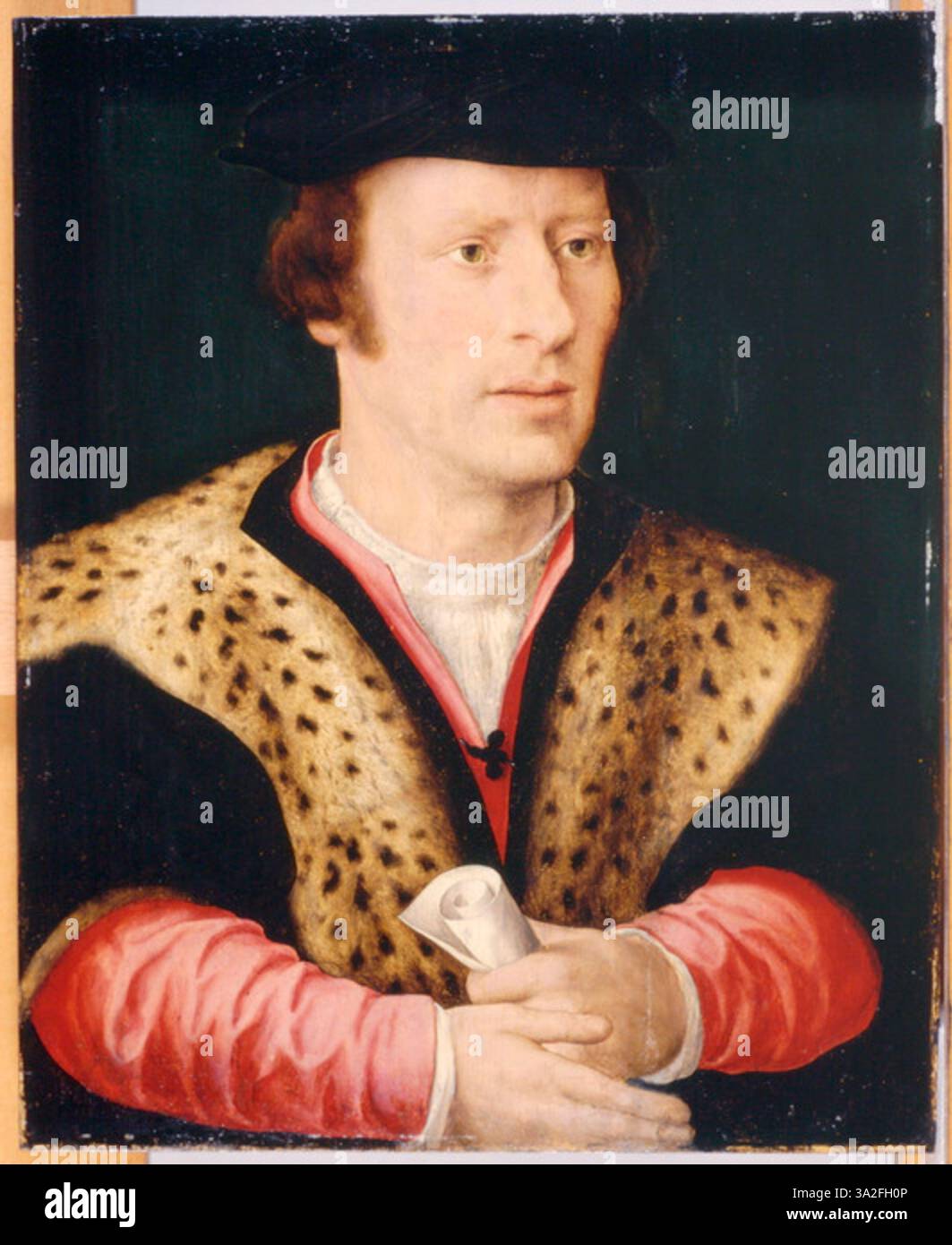 Attributed to Joos van Cleve, this portrait of Adriaan van der Goes ...