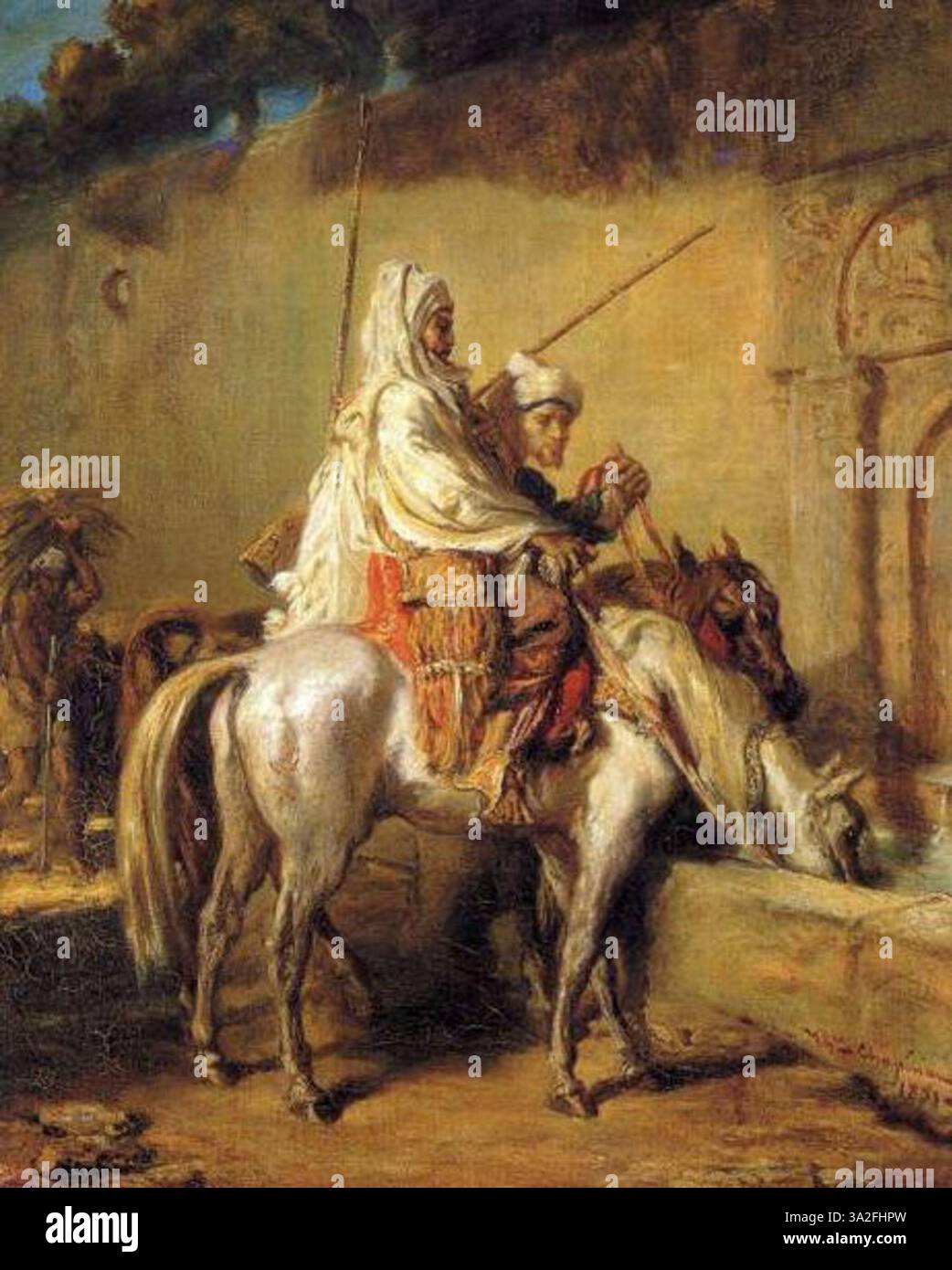 This sketch by Chassériau presents a detailed figure, capturing the ...