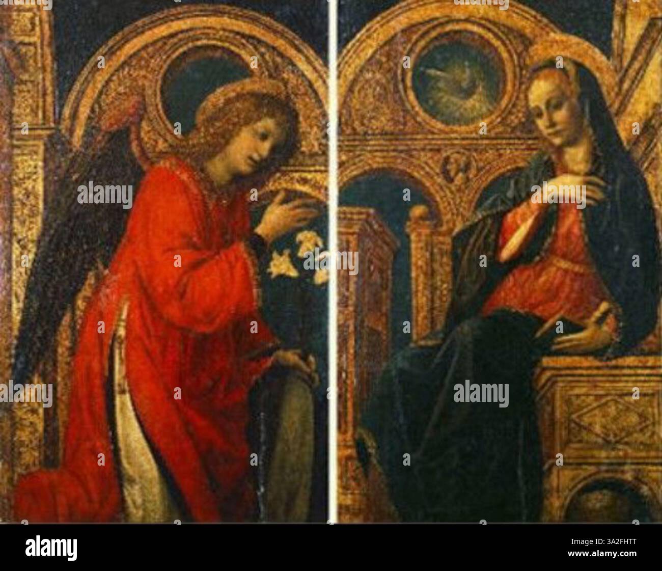 A religious painting by Vincenzo Foppa, showcasing the artist's ability ...