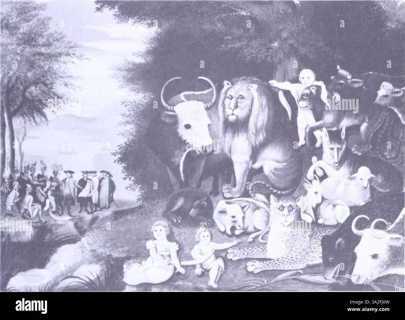 Edward Hicks’ 032 painting from the Miller and Mather series features a ...