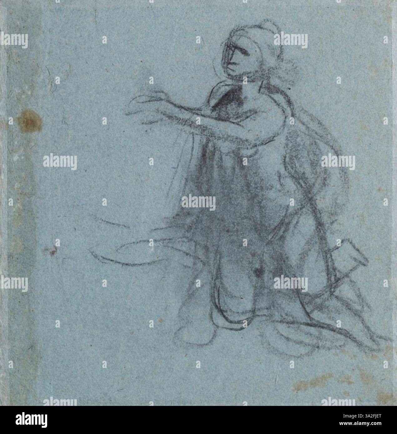 This artwork by Barocci features another kneeling female figure ...