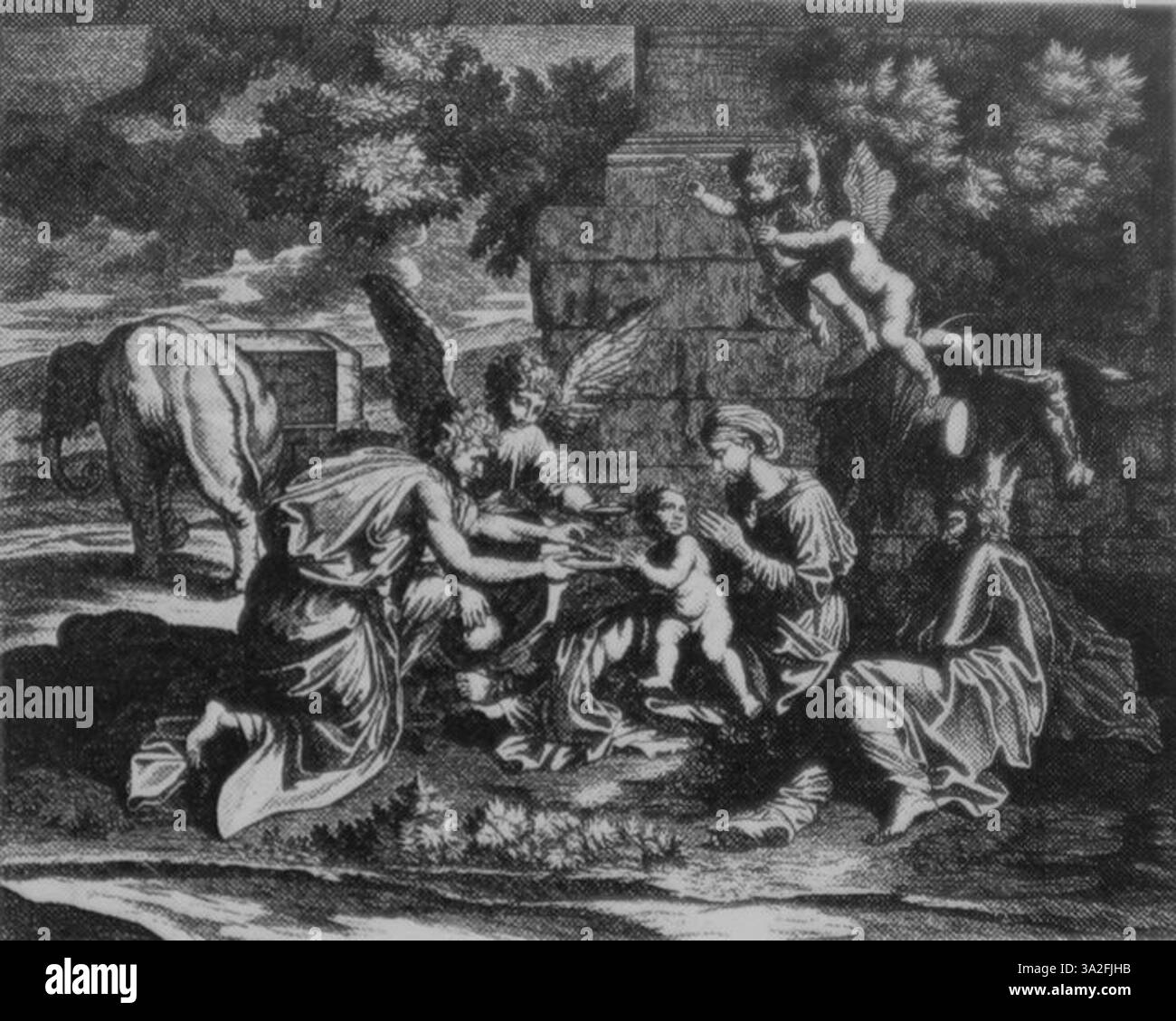 This painting by Nicolas Poussin showcases his classical approach to ...