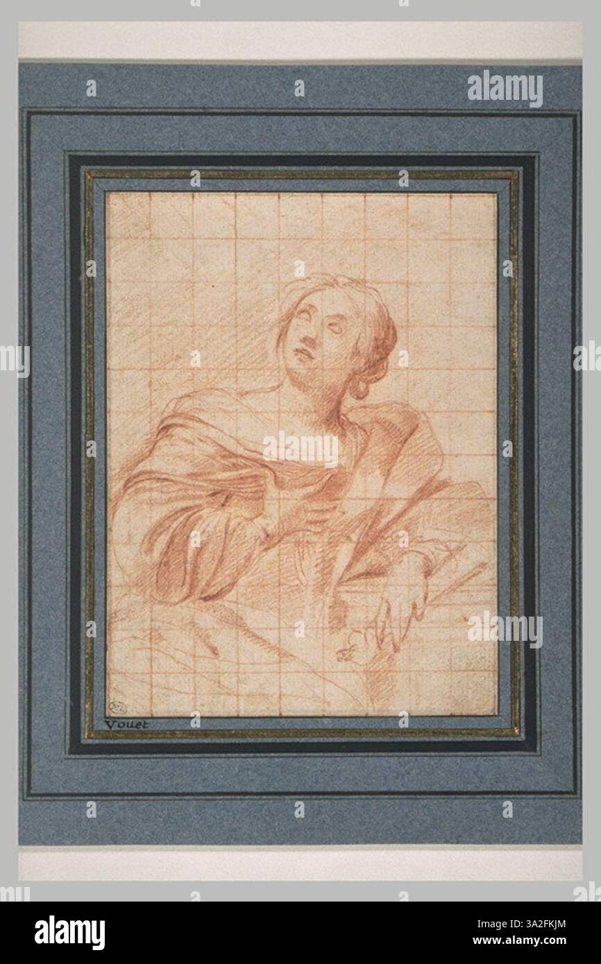 This piece represents Saint Apollonia, shown in a serene and devotional ...