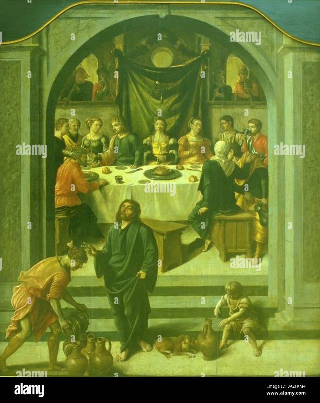 The wedding at cana by jan swart van groningen hi-res stock photography ...