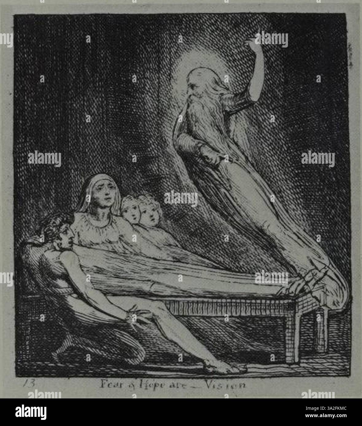 This artwork portrays William Blake, whose visionary art fuses ...