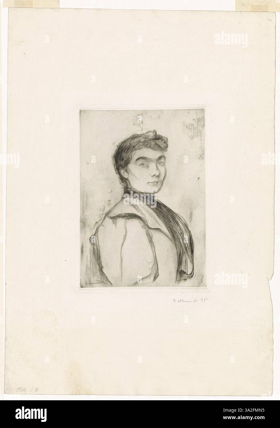 'Portrait of a Woman' by Edvard Munch captures a woman’s figure with ...