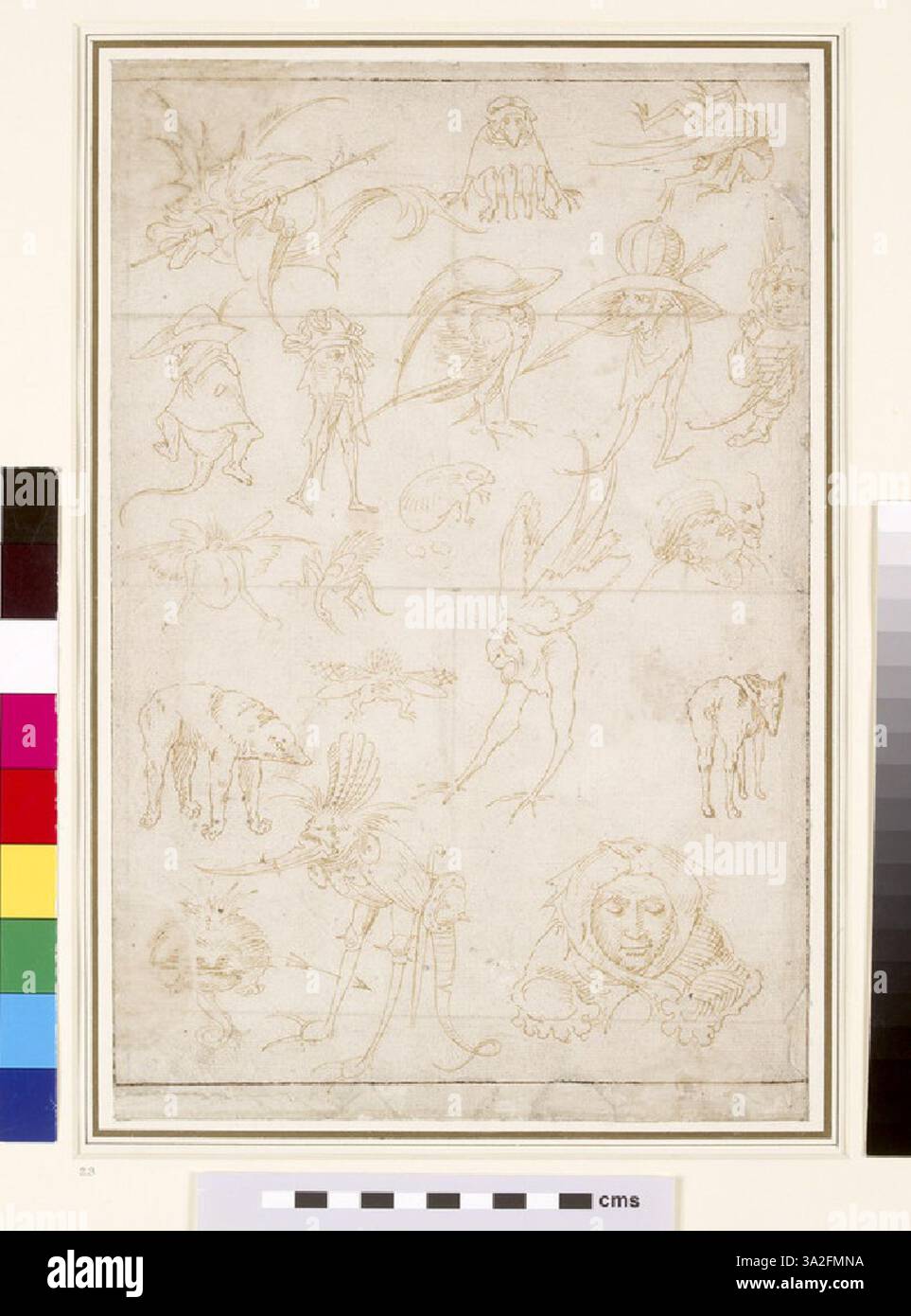 This grotesque study by a follower of Hieronymus Bosch displays unusual ...