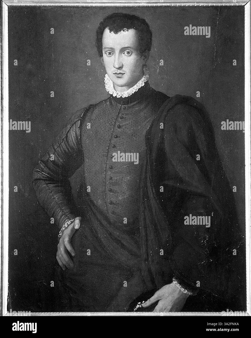 This portrait, executed by Bronzino’s workshop, shows a well-dressed ...