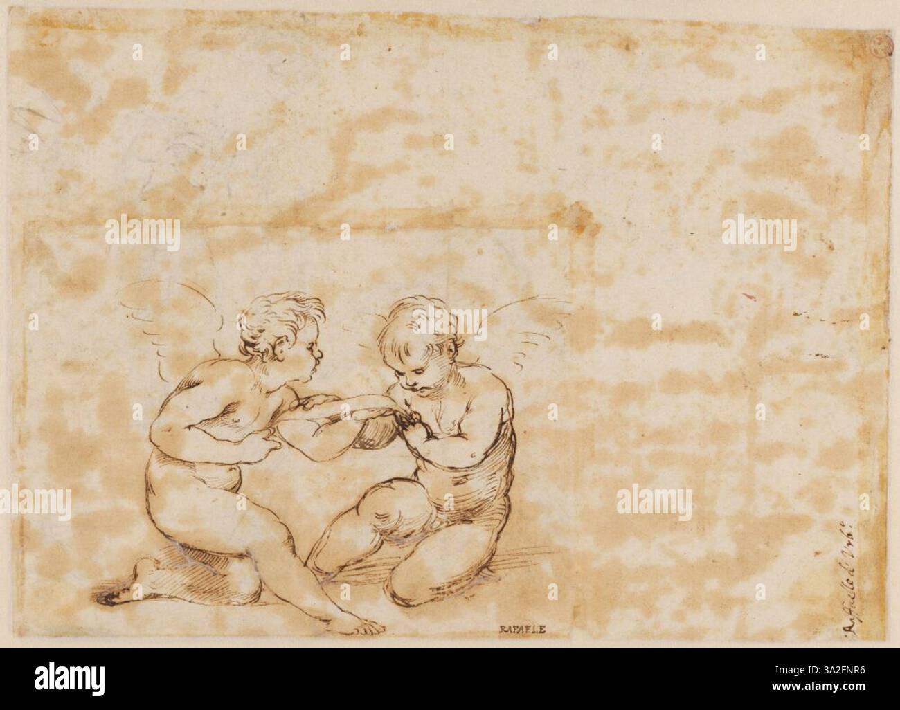 Raphael’s artwork portrays the biblical moment when God blesses Noah ...