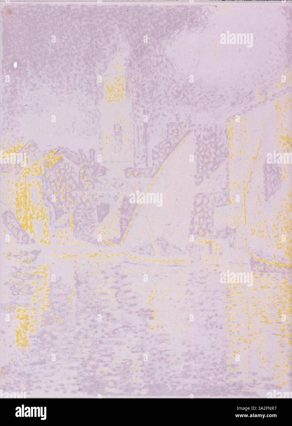 This artwork by Paul Signac features the iconic Port of St. Tropez ...