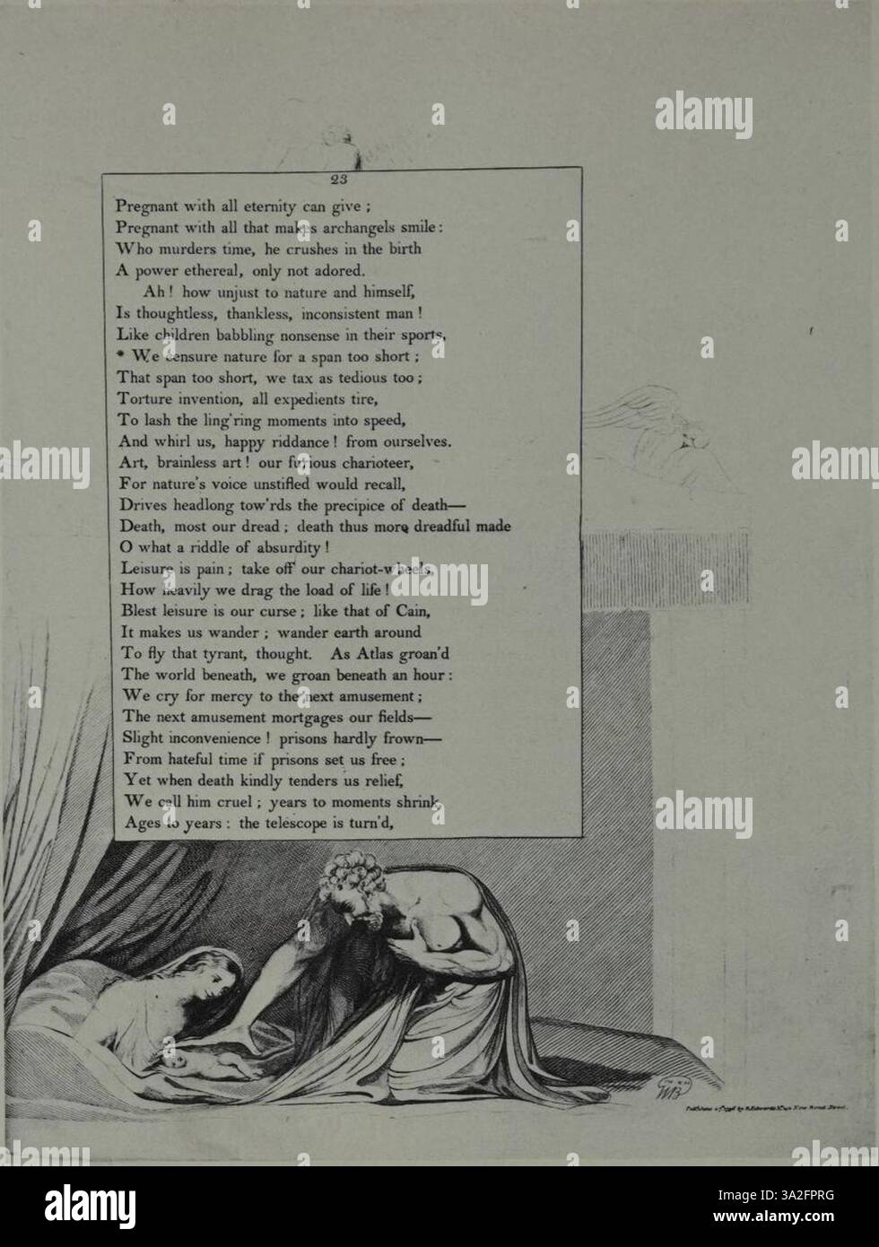 Blake's 349 depicts the spiritual tension between human desire and ...