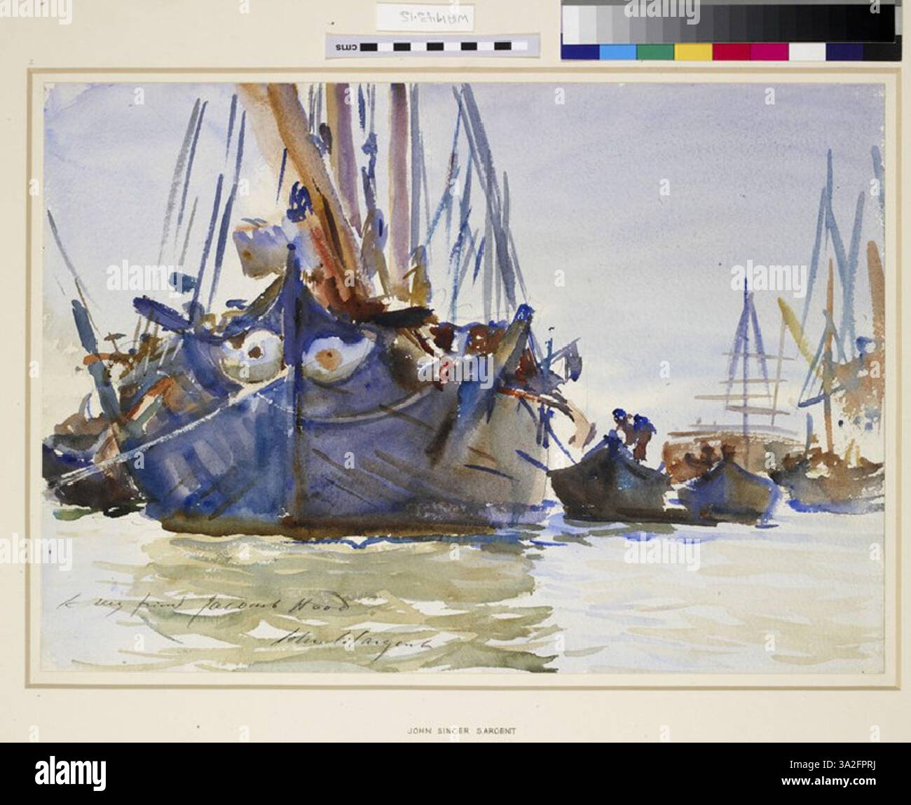 'Italian Sailing Vessels at Anchor' by John Singer Sargent shows ...