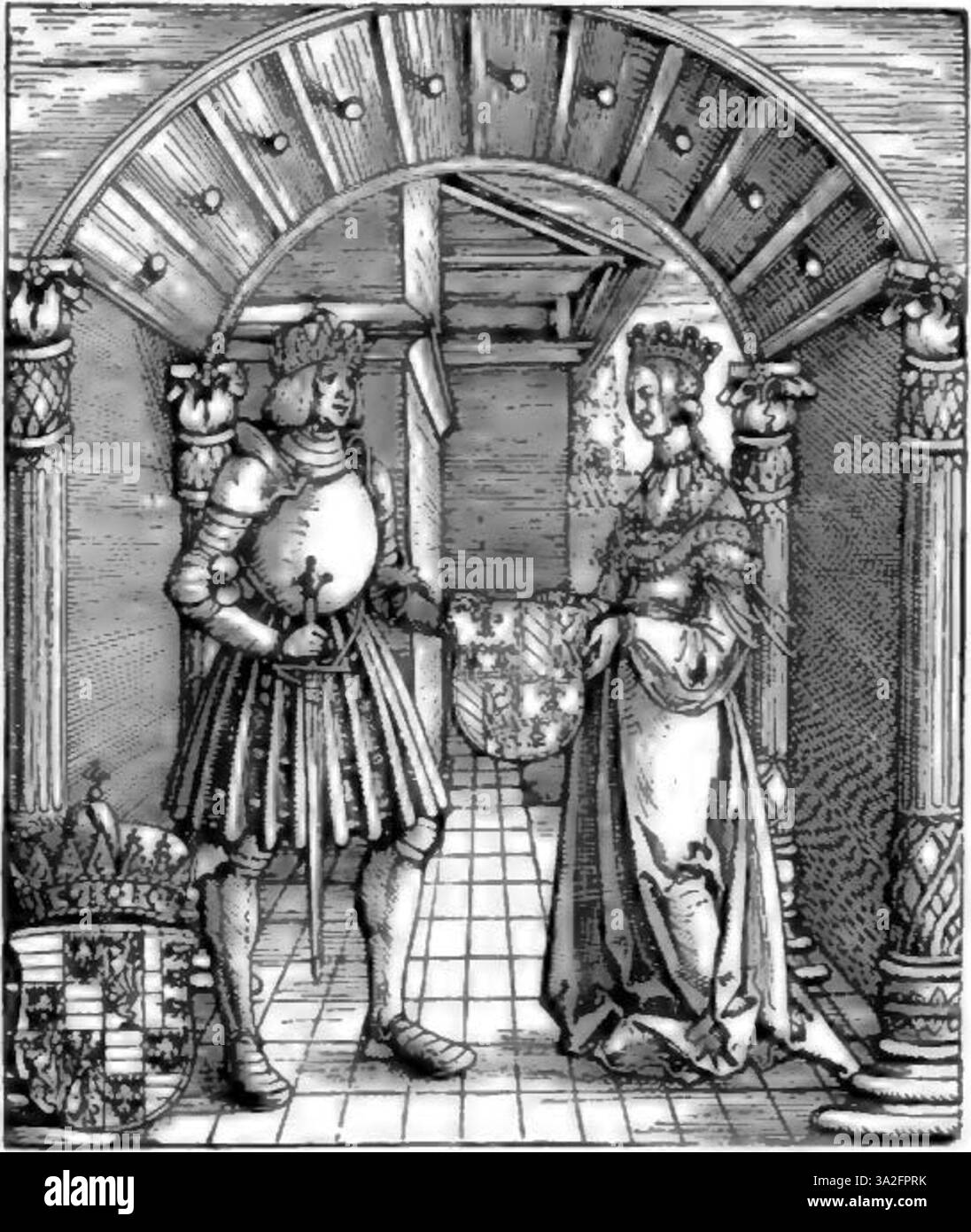 Albrecht Dürer’s engraving technique is demonstrated in this work ...