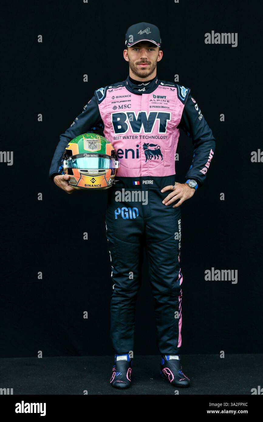 MELBOURNE, AUSTRALIA - MARCH 13: Pierre Gasly of France and BWT Alpine ...