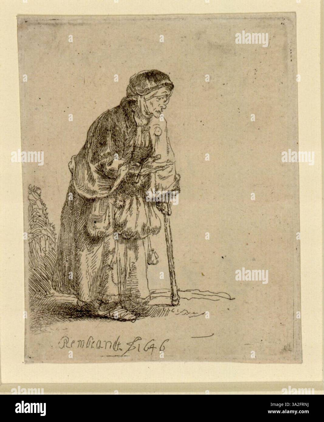 This artwork showcases Rembrandt’s signature style, with a focus on the ...