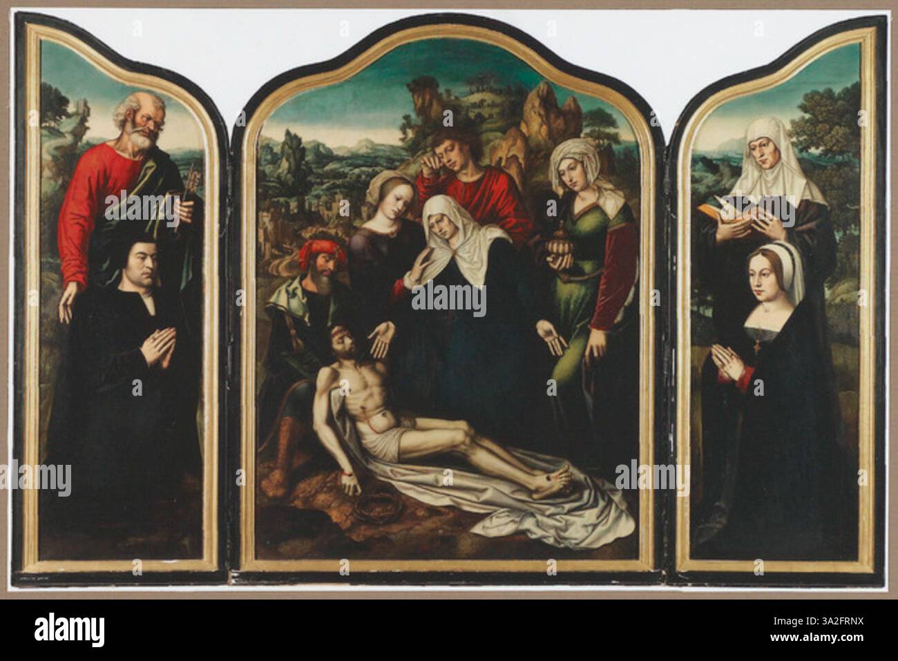 This 1535 painting by Ambrosius Benson portrays Saint Peter with a ...