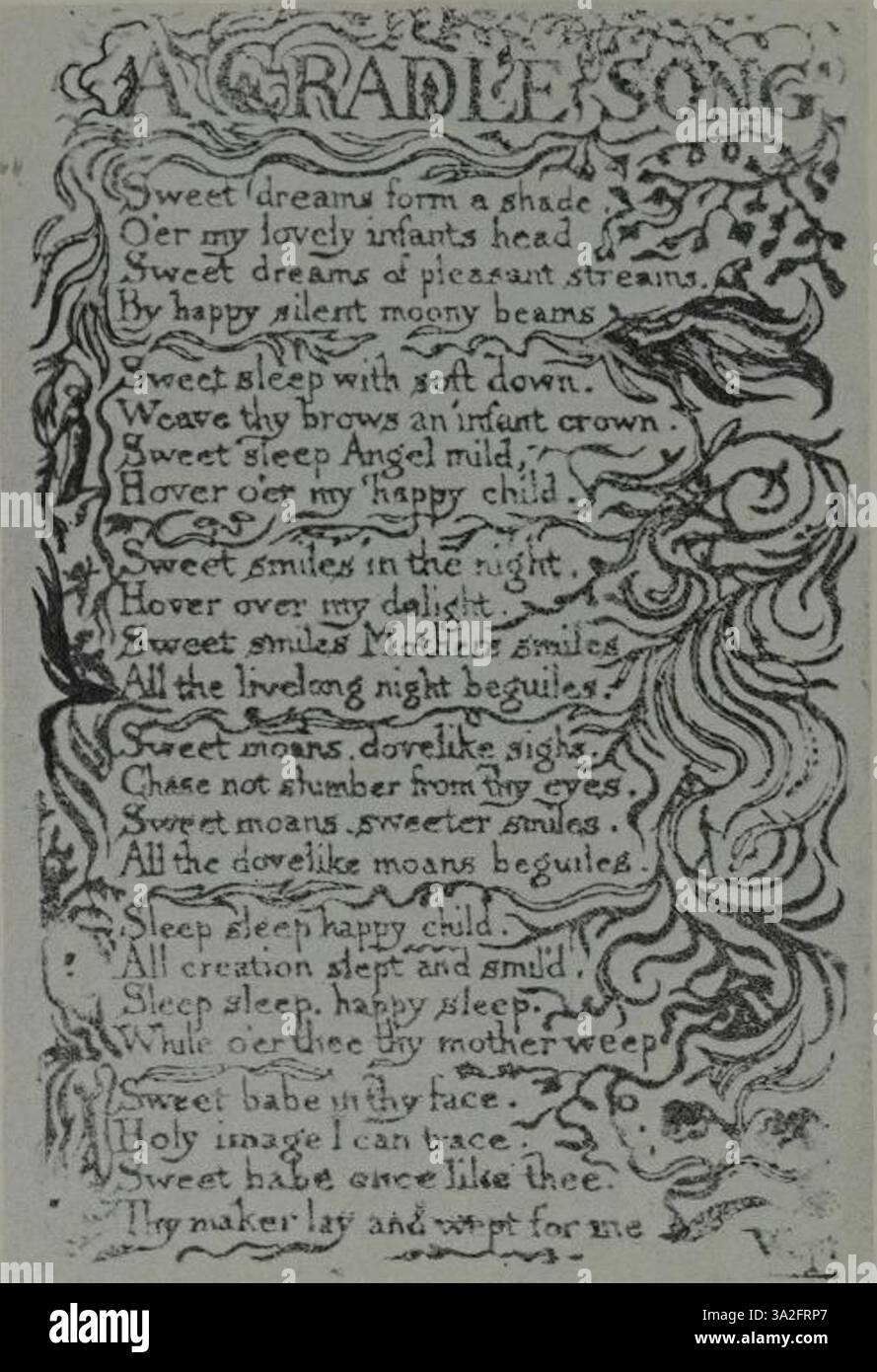 This piece by William Blake features bold, intricate lines and a deep ...