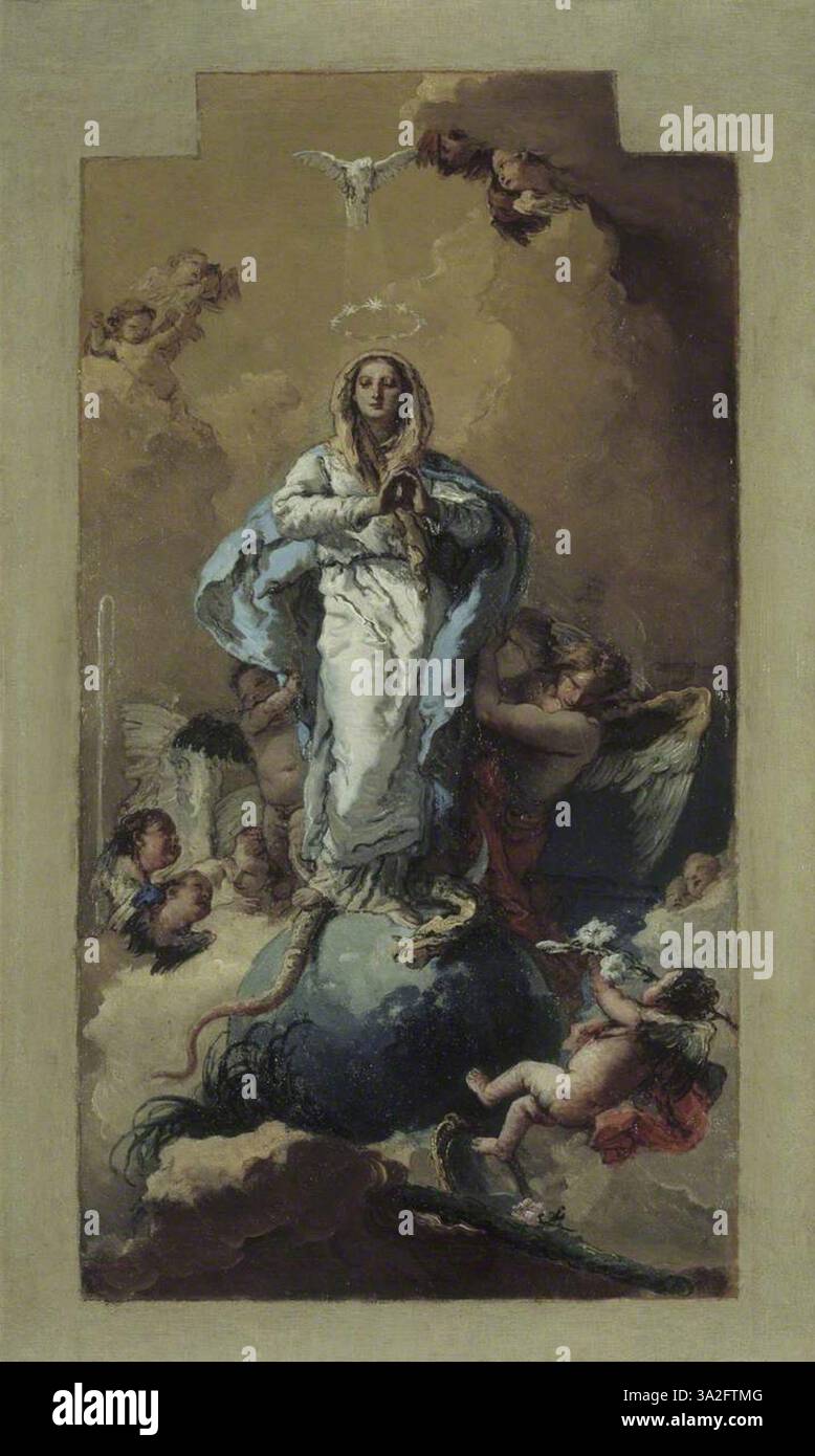 The 'Immaculate Conception' by Giovanni Battista Tiepolo from 1767 ...