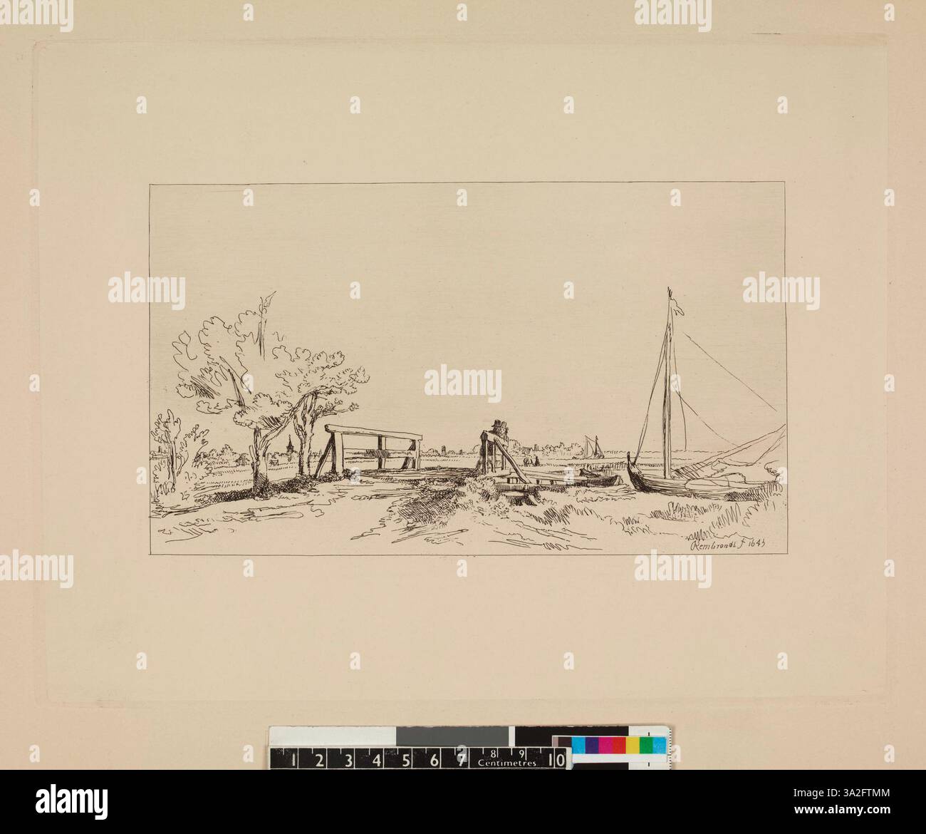 In this etching, Rembrandt portrays John Burnet with a focus on facial ...
