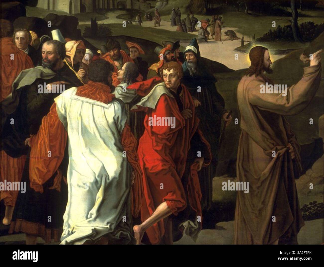 'Christ Healing the Sick' by Lucas van Leyden depicts Jesus performing ...