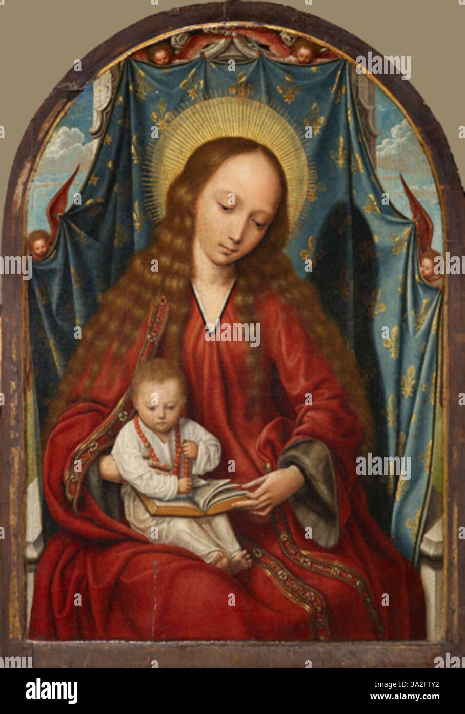 'La Vierge à l'Enfant' (Madonna and Child) by Quinten Massys depicts ...