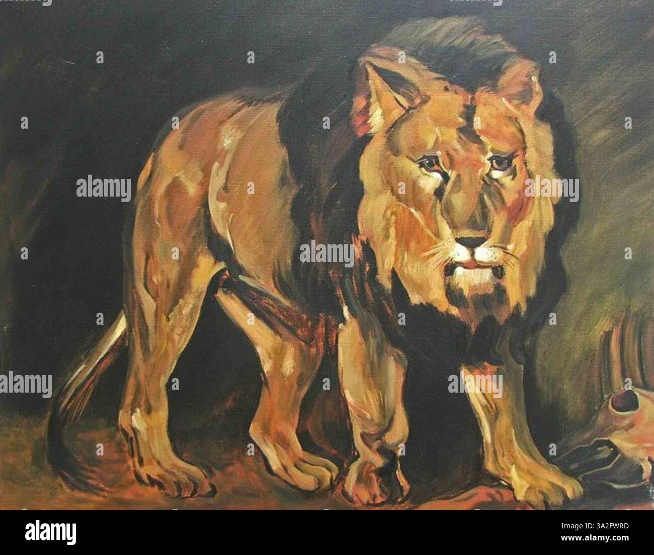 ‘Gericault 145.a’ presents a figure in a moment of profound emotional ...