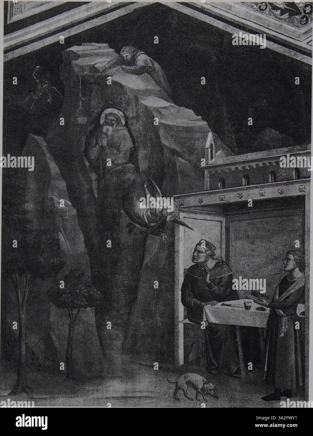 This artwork depicts a significant biblical event, with fine detail and ...