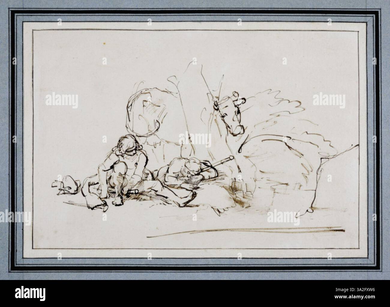 In this work, Rembrandt portrays the mythological story of Mercury ...