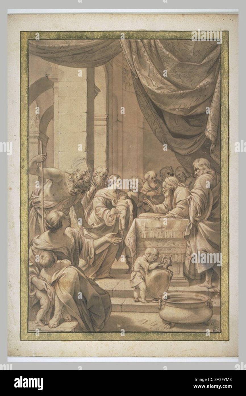 This work depicts the biblical scene of the Circumcision, capturing the ...