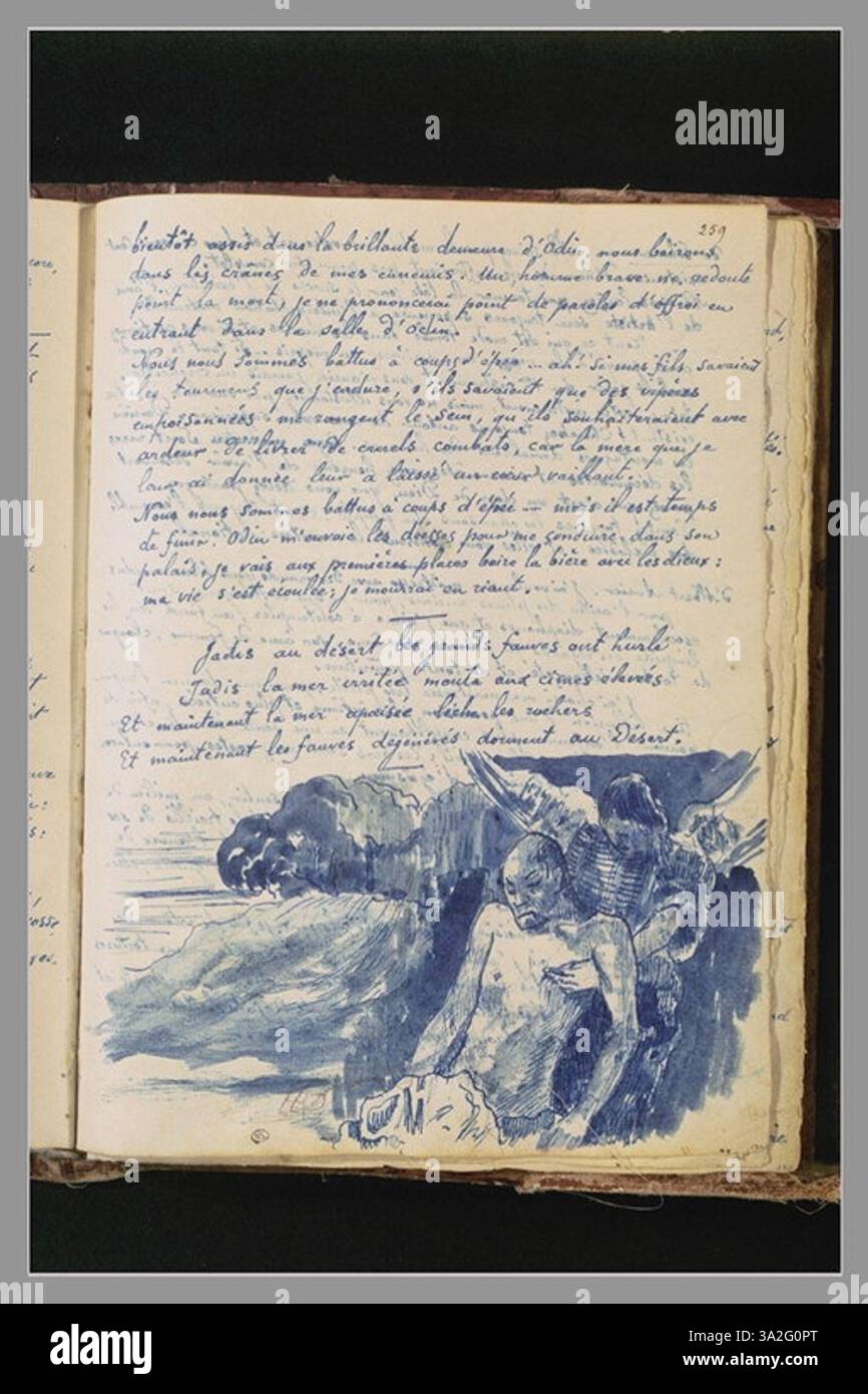 'RF 7259, 257' depicts a stylized human form, with bold, flattened ...