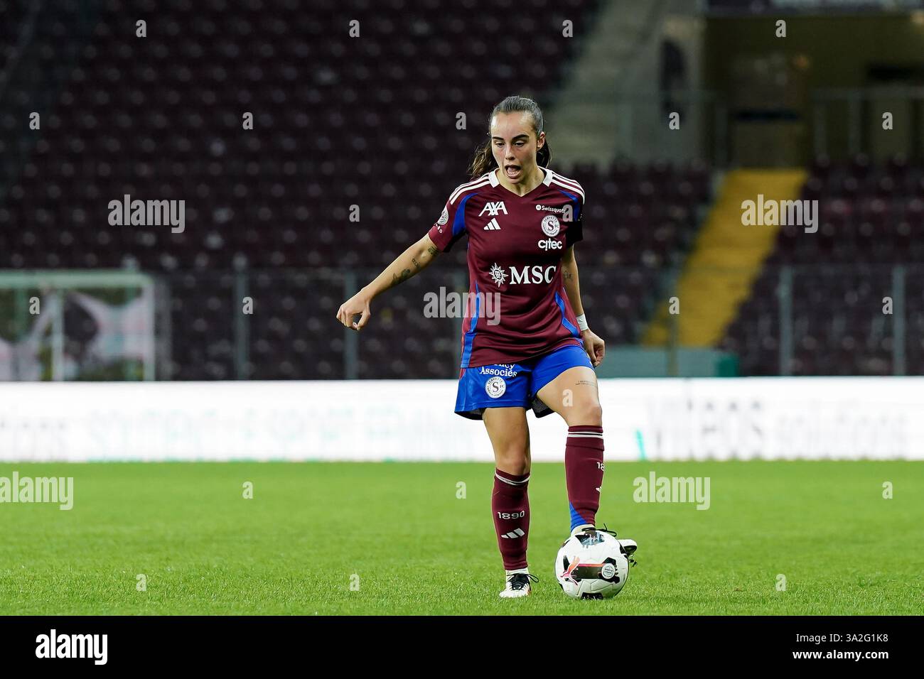 Lancy, Switzerland. 12th Mar, 2025. 12/03/2025, Lancy, Stade de Geneve ...