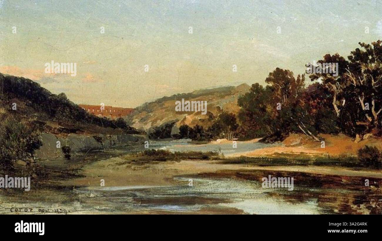 This painting by Jean-Baptiste Camille Corot, titled '3108', showcases ...