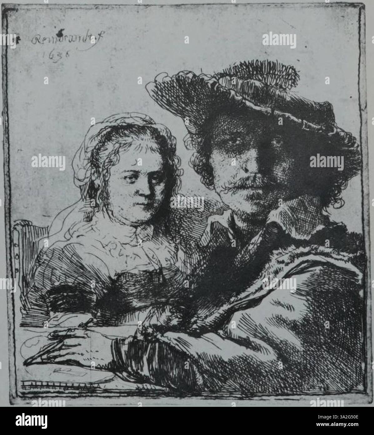 'White and Boon' by Rembrandt shows two figures in a moment of ...