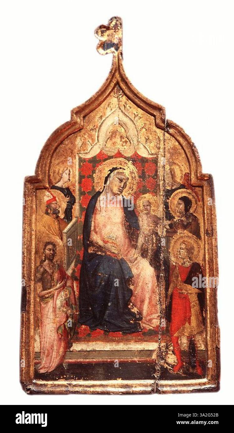 This work from Taddeo Gaddi’s workshop depicts the Madonna and Child ...