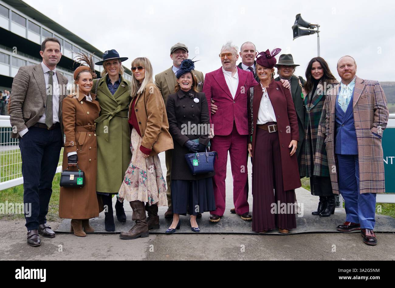 (Left to right) Ben Ainslie, Georgie Thompson, Zara Tindall, Katherine ...