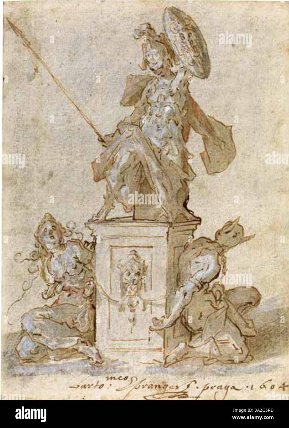 This painting by Bartholomeus Spranger features mythological themes ...