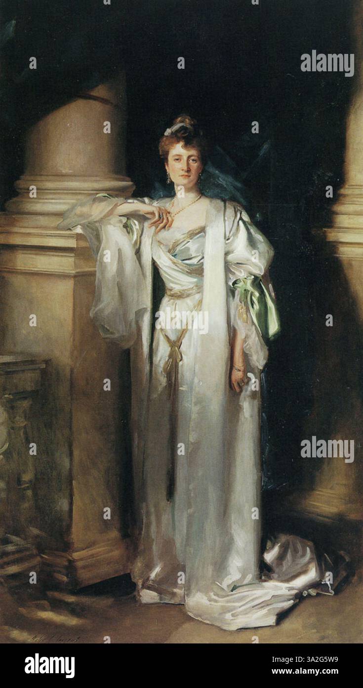 This 1906 portrait of Lady Margaret Spicer by John Singer Sargent shows ...