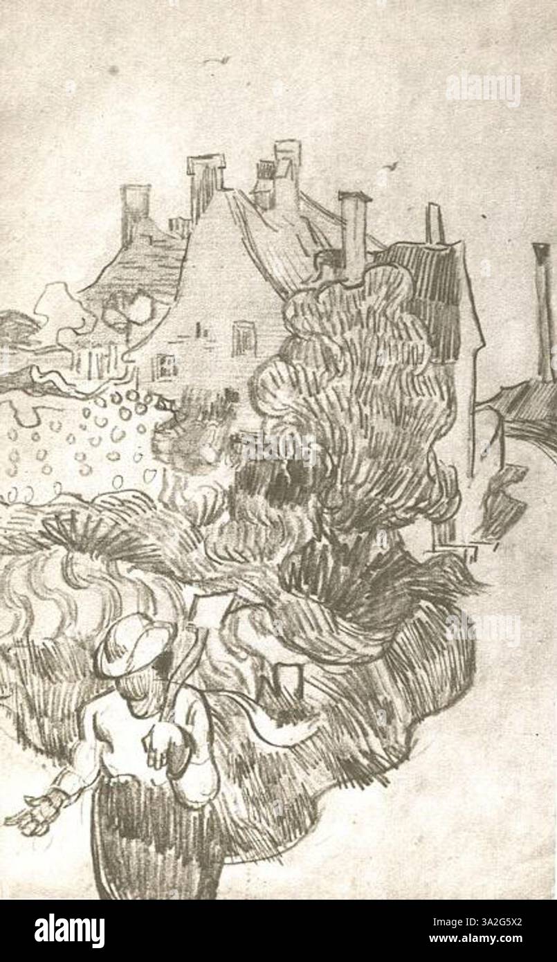 A portrait by Vincent van Gogh that utilizes his signature thick ...