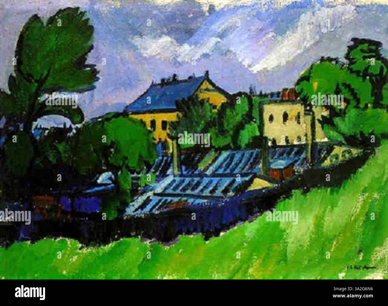 Kirchner 134 reflects Ernst Ludwig Kirchner's characteristic use of ...