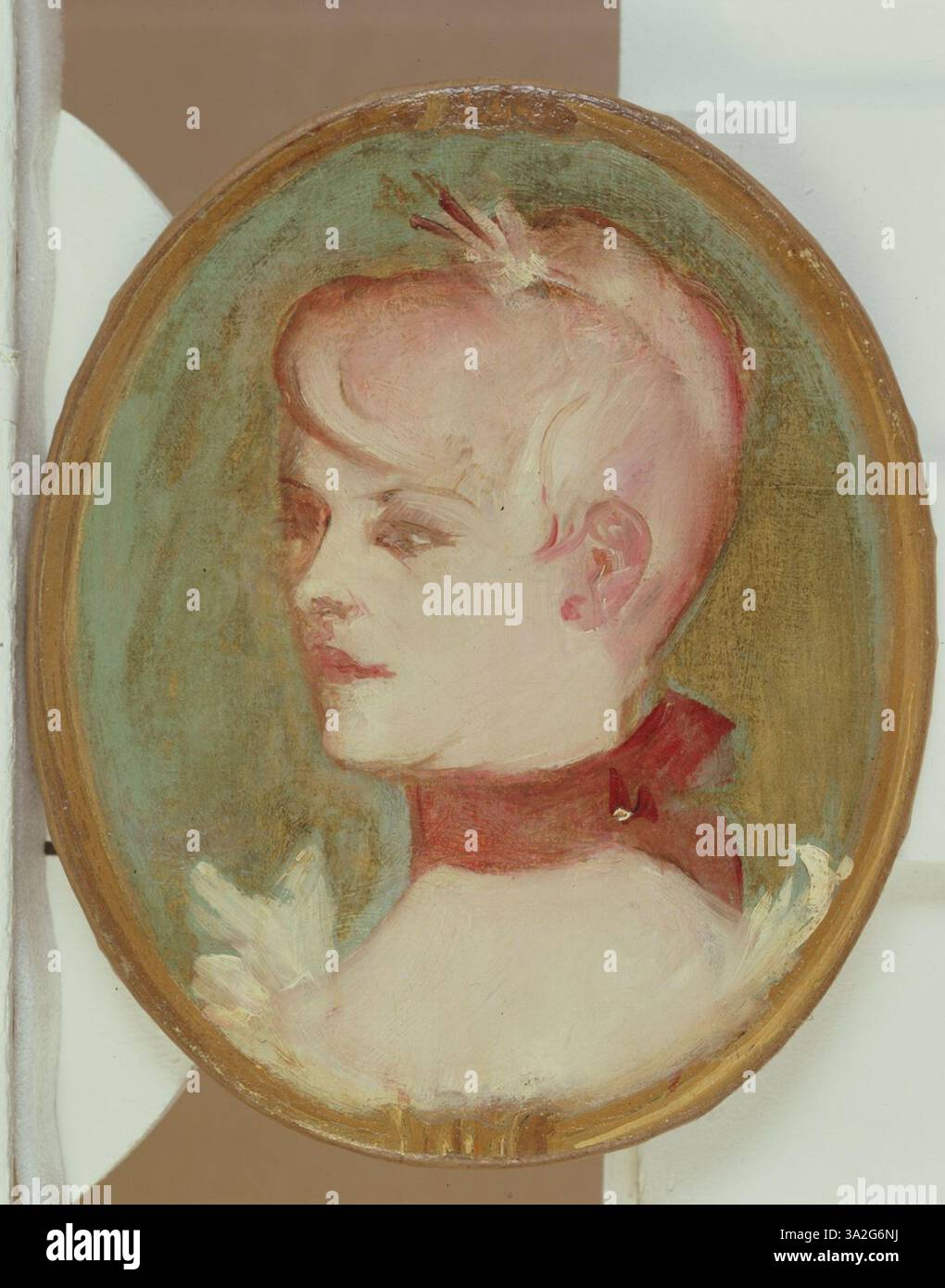 This 1892 portrait by Henri de Toulouse-Lautrec depicts a young girl ...