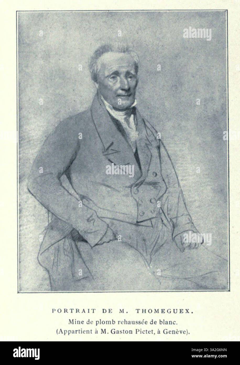 This portrait of M. Thomeguex showcases Ingres' skill in capturing the ...