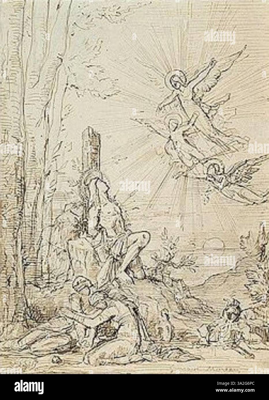 Gustave Moreau’s painting of Saint Sebastian portrays the martyr in ...