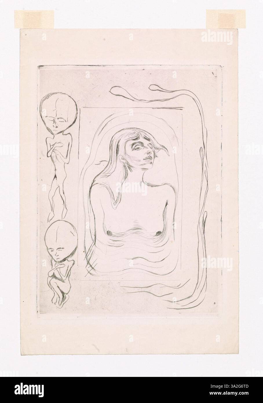 This painting of Madonna by Edvard Munch presents the figure in a ...